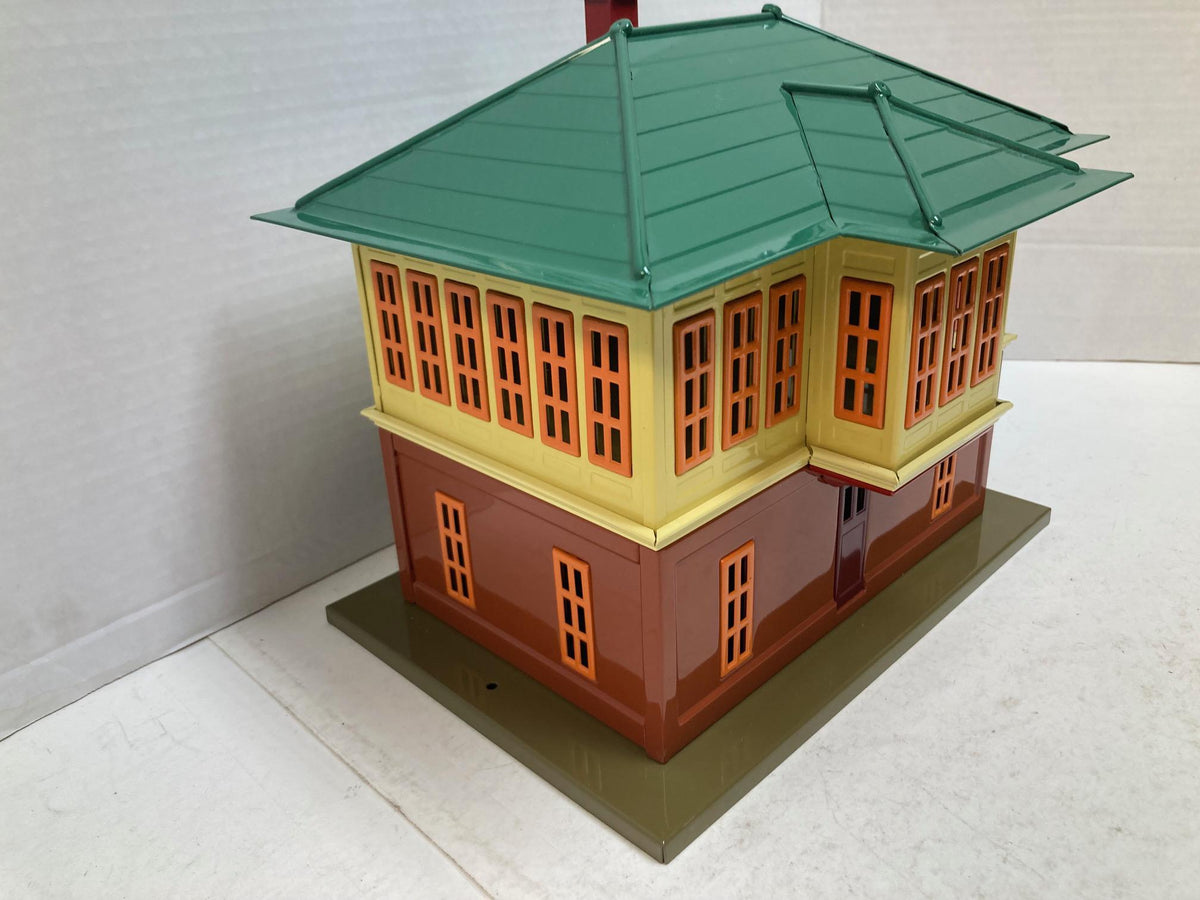 MTH Tinplate Traditions Switch Tower No. 437 (10-1121) Terra Cotta & C ...