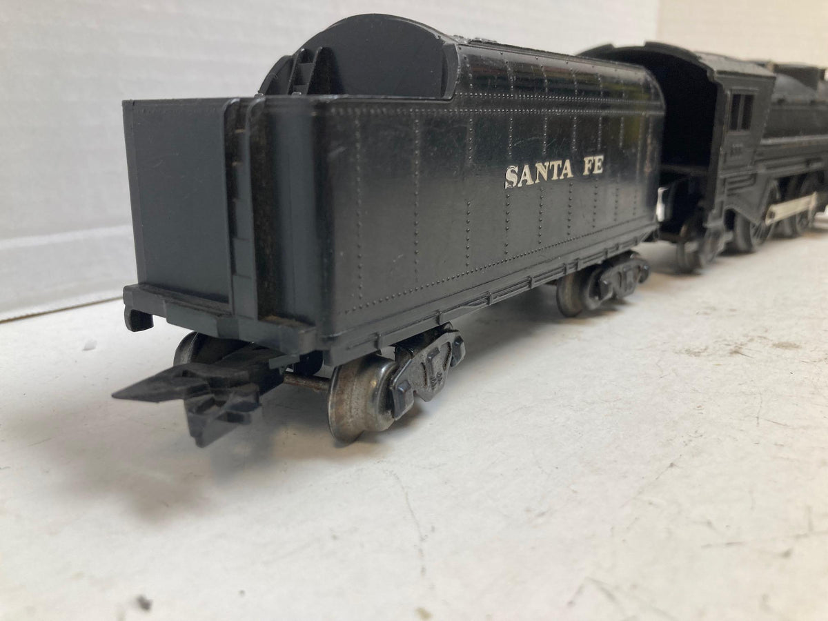 Marx 666 2-4-2 steam locomotive with Santa Fe tender O Gauge Postwar ...