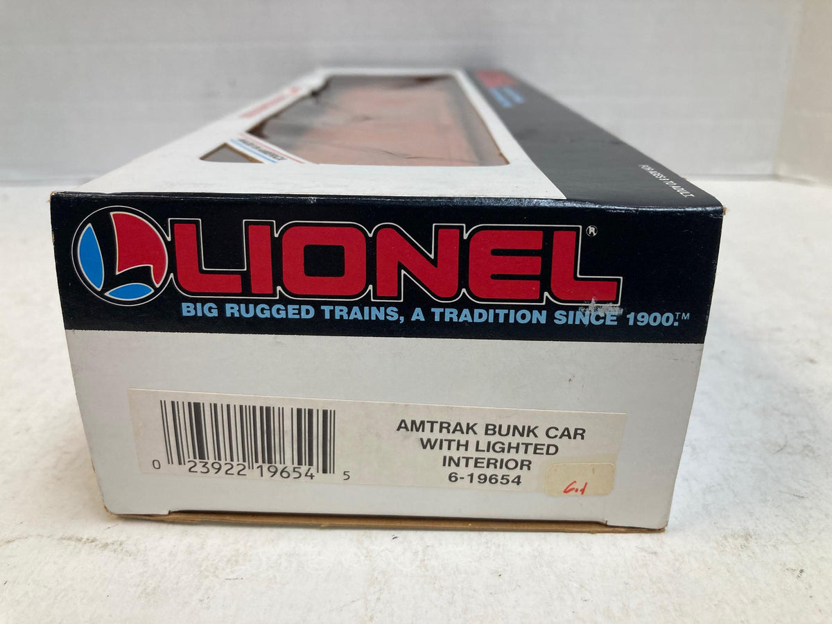 Lionel 6-19654 Amtrak Bunk Car Lighted Interior LNIB O Gauge ...